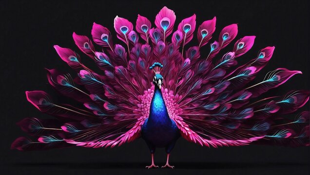 Peacock Black Background Images – Browse 28,980 Stock Photos, Vectors ...