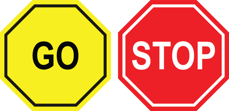 Stop And Go Signs Images – Browse 21,500 Stock Photos, Vectors, and ...