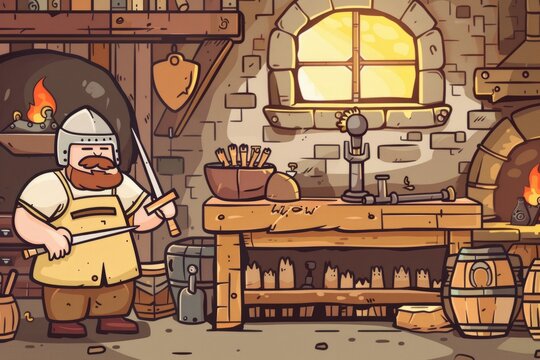 Cartoon Blacksmith Images – Browse 2,685 Stock Photos, Vectors, and ...