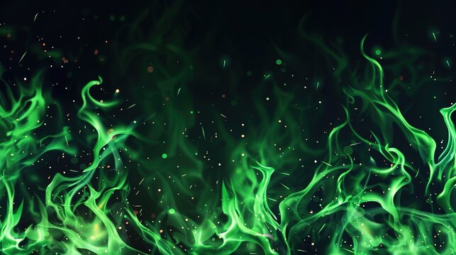 Green Fire Wallpaper
