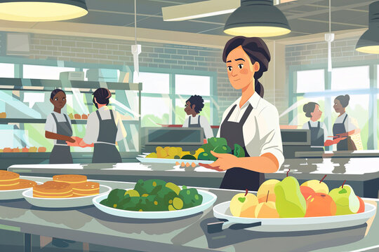 "School Cafeteria" Images – Browse 658 Stock Photos, Vectors, and Video ...