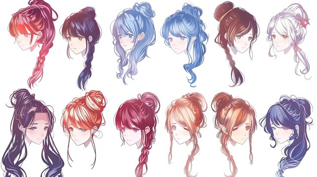 Different Anime Hairstyles For Girls The 25 Best Anime Girls With