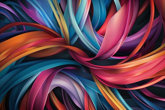 Colorful Curve Wallpaper