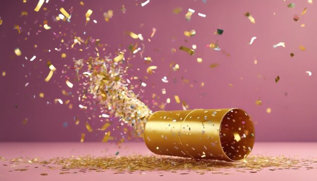 Gold Party Popper Images – Browse 2,767 Stock Photos, Vectors, and ...