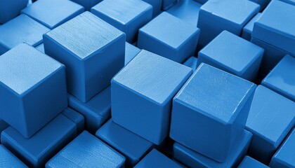blue blocks abstract background abstract image of cubes background in ...