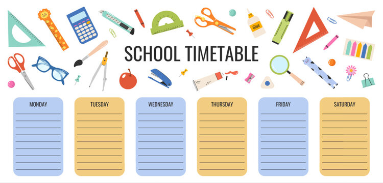 "School Timetable" Images – Browse 4,359 Stock Photos, Vectors, and ...