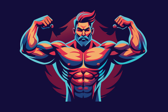 Muscle Man Cartoon Images – Browse 39,444 Stock Photos, Vectors, and ...