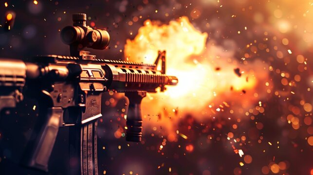 Shooting Gun Fire
