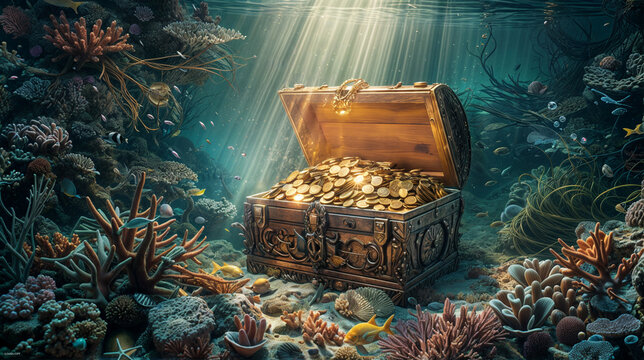 Real Underwater Treasure Chests