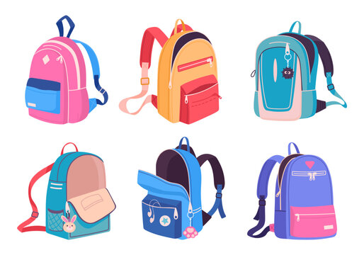 Cartoon Open Backpack