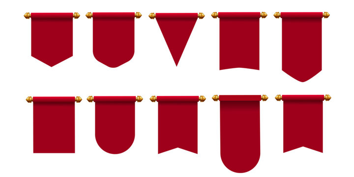 Red Pennant Flags Templates – Free Editable Designs | PikWizard