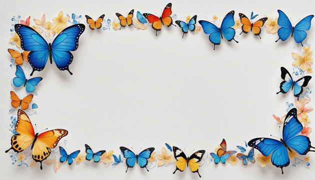 butterfly border design for chart