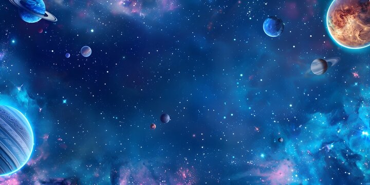 Space Background Cartoon