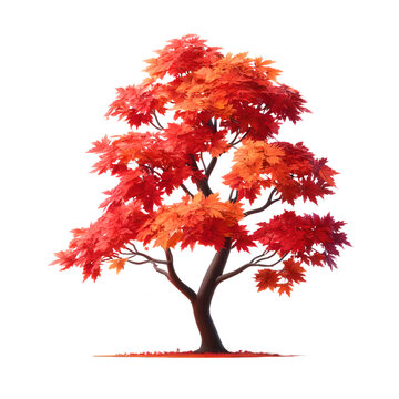 Red Maple Tree Clip Art