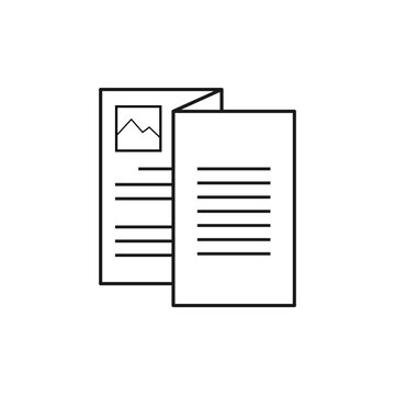 Brochure Icon Black