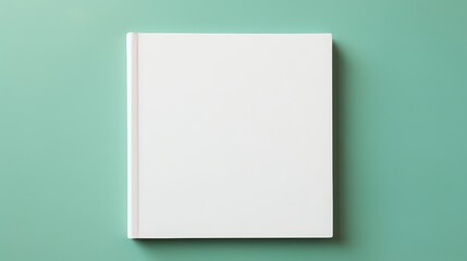 A white book with no writing on it