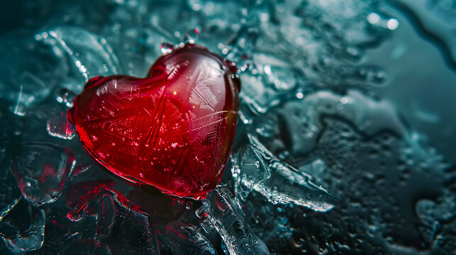 Heart Water Drop Wallpaper