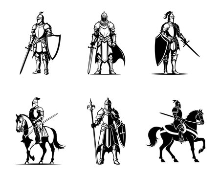 Medieval Times Knights Clip Art