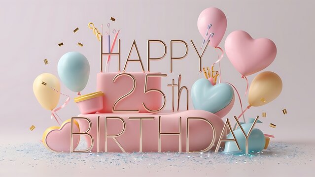 Happy 25Th Birthday Images – Browse 5,169 Stock Photos, Vectors, and ...
