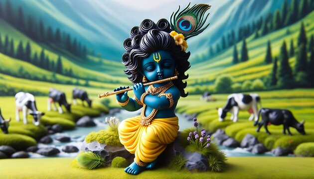 Lord Krishna Cartoon Images Hd Hd Wallpaper 4k Desktop - Infoupdate.org