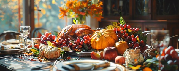 Heartfelt Thanksgiving Message with Warm Bokeh Background from Pikwizard