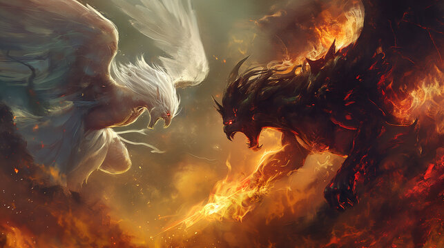 Angel Fighting Demon Images – Browse 2,988 Stock Photos, Vectors, and ...