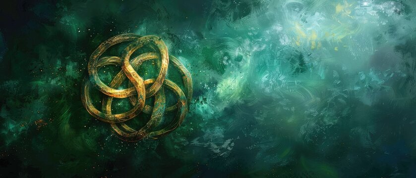 green celtic background