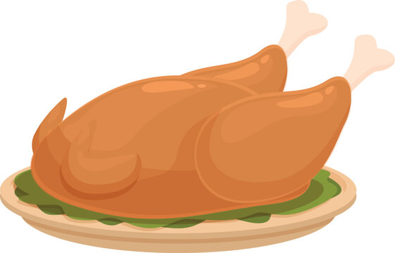 Cartoon Cooked Chicken
