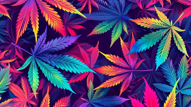 Trippy Weed Smoke Wallpaper
