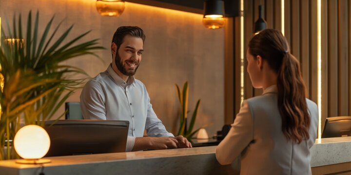 Male Hotel Receptionist Images – Browse 5,759 Stock Photos, Vectors ...