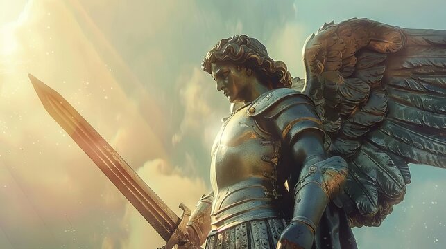 Archangel Michael With Sword Images – Browse 1,490 Stock Photos ...