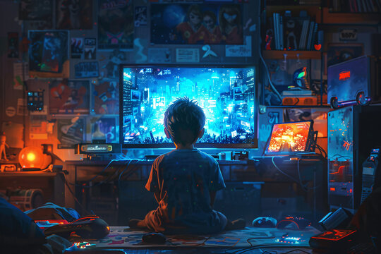 "Videogame Addiction" Images – Browse 4,589 Stock Photos, Vectors, and ...