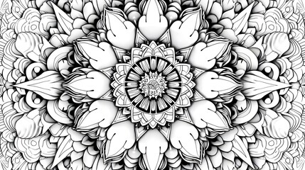 Mesmerizing Mandala with Intricate Symmetrical Patterns and Vibrant ...