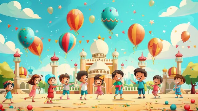 Hari Raya Cartoon Images – Browse 57,264 Stock Photos, Vectors, and ...