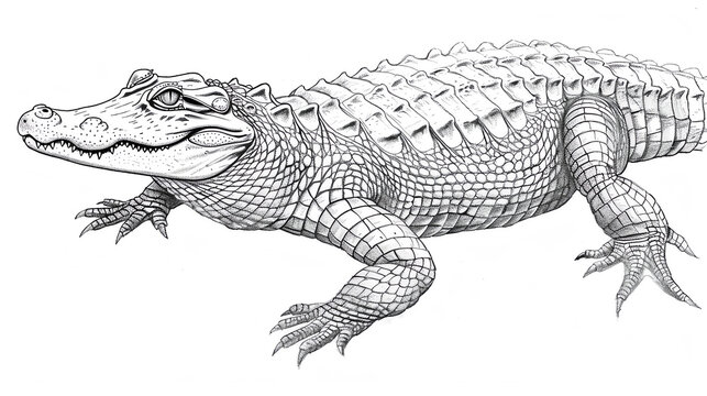 Alligator Line Drawing Images – Browse 4,413 Stock Photos, Vectors, and ...