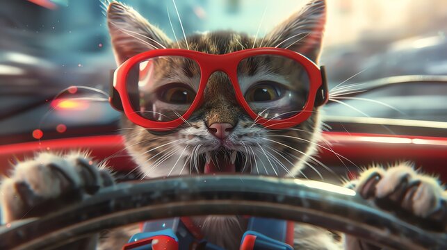 Cat Driving Car Images – Browse 7,750 Stock Photos, Vectors, and Video ...