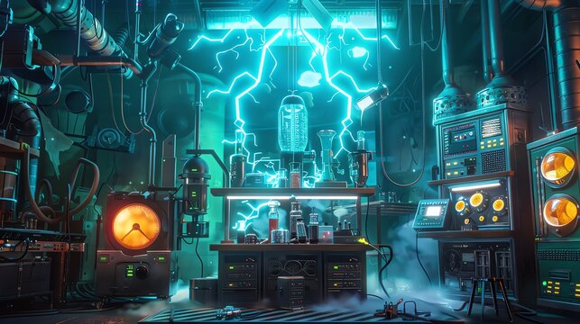 Mad Scientist Laboratory Background