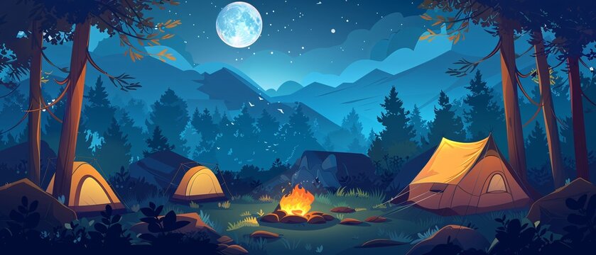 Camping Background Desktop