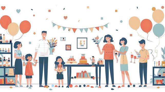 Family Gathering Cartoon Images – Browse 18,956 Stock Photos, Vectors ...