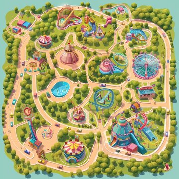 Amusement Park Map Images – Browse 3,242 Stock Photos, Vectors, and ...
