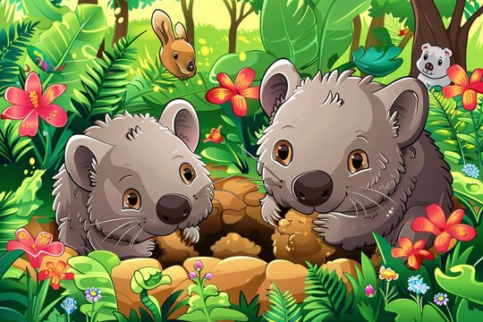 Wombat Cartoon Images – Browse 3,012 Stock Photos, Vectors, and Video ...
