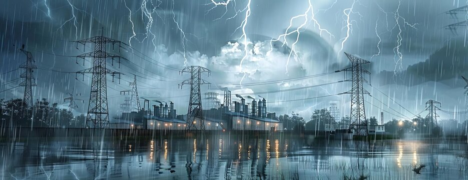 Factory And Lightning Images – Browse 9,684 Stock Photos, Vectors, and ...