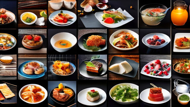 Restaurant Food Collage Images – Browse 80,289 Stock Photos, Vectors ...