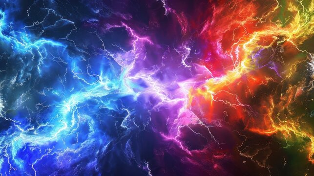 Colorful Lightning Wallpapers