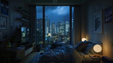10+ Free Night Bedroom Background Pictures - Pikwizard