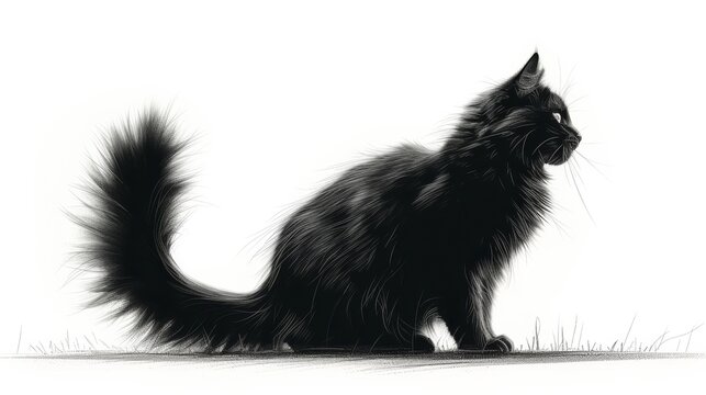 Cat Profile Drawing Images – Browse 19,640 Stock Photos, Vectors, and ...