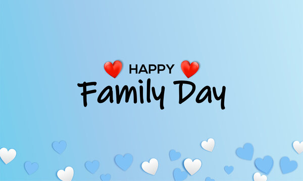 Happy Family Day Wallpaper Greeting Text Of Happy Family Day Vector