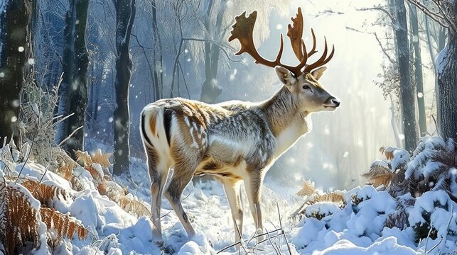 Winter Deer Scene Images – Browse 32,135 Stock Photos, Vectors, and ...