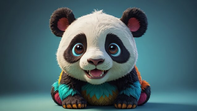 Rainbow Panda Wallpaper