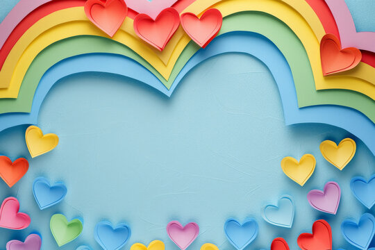 Rainbow Heart Border Images – Browse 4,540 Stock Photos, Vectors, and ...